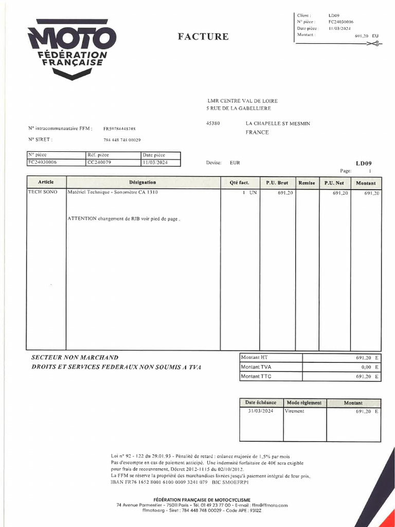 LD09 Centre VDL Mat Technique | PDF