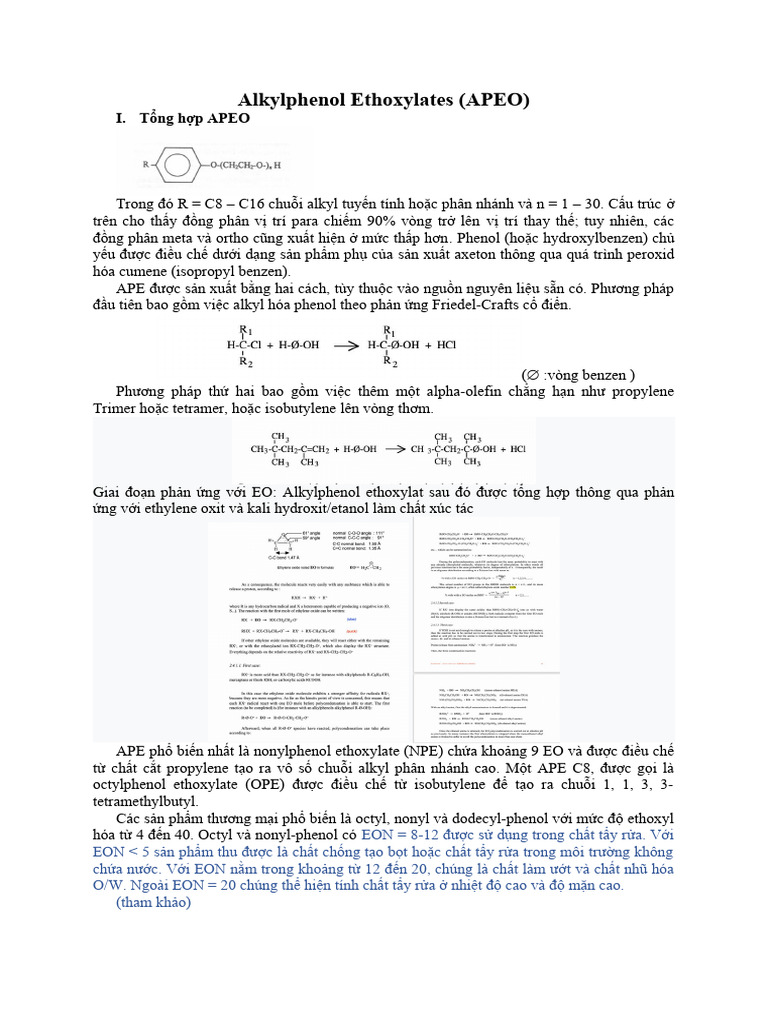 Alkylphenol Ethoxylates 1 | PDF