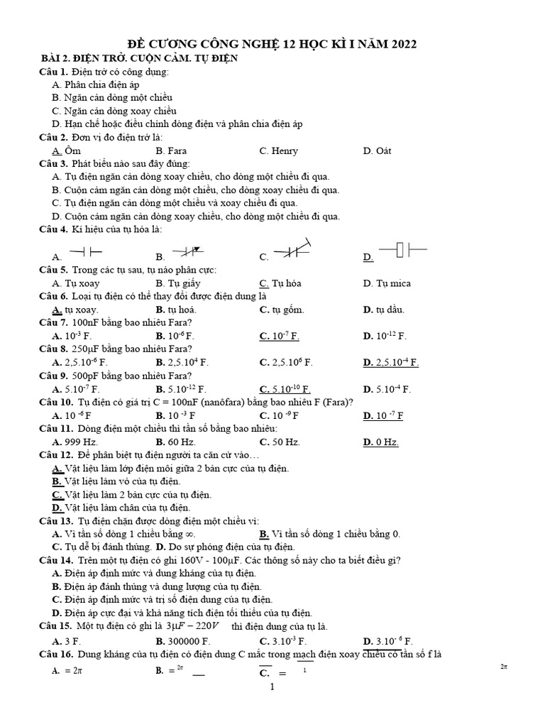 Đe Cuong Hki.-Cn12 | PDF
