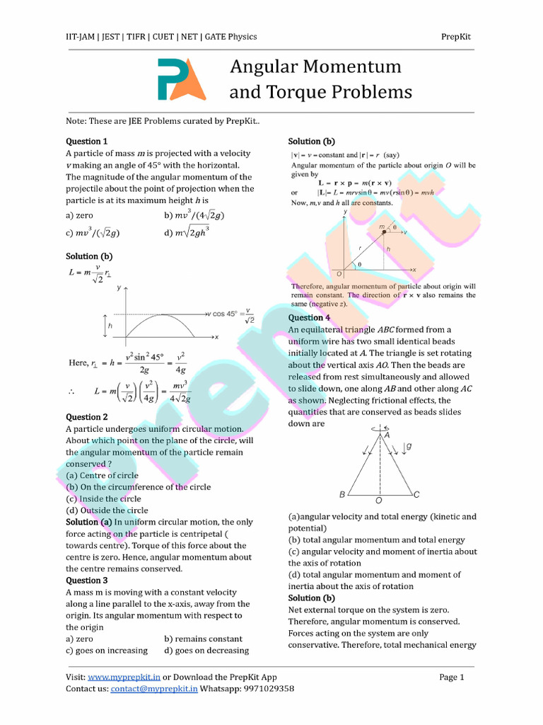 Angular Momentum | PDF