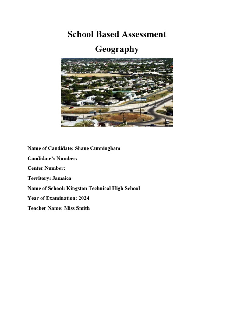 Shane Cunningham GEO SBA-1515 | PDF | Geography | Methodology