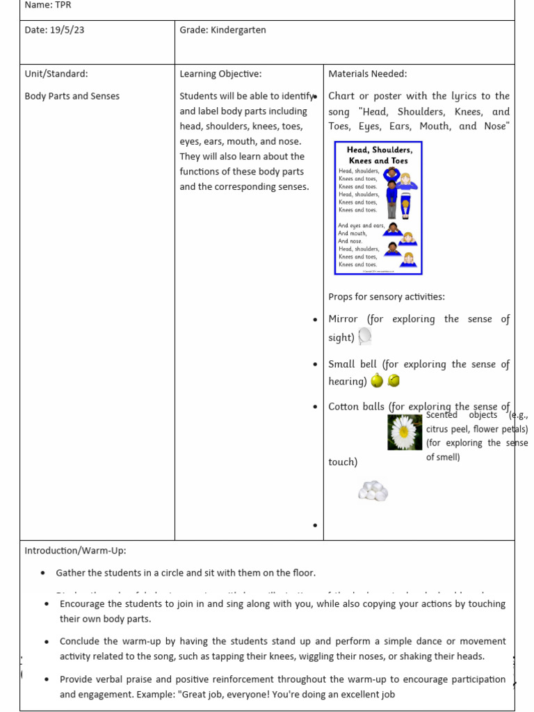 TPR Campo Roman | PDF | Senses | Cognitive Psychology