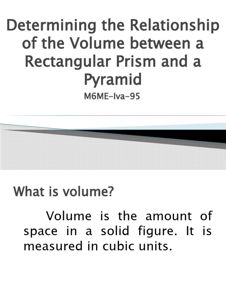 Lesson 1_volume of Prism and Pyramid | PDF