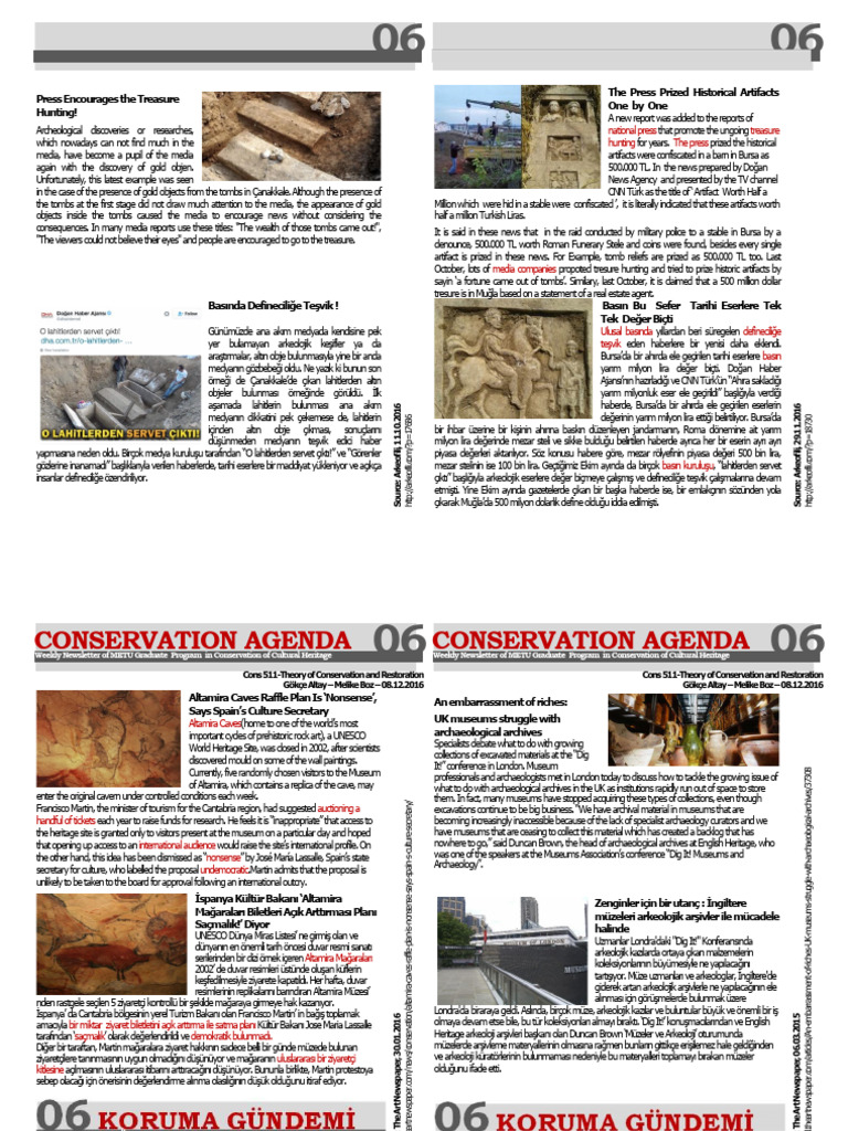 Conservation of Cultural Heritage Homework | PDF | Archaeology ...