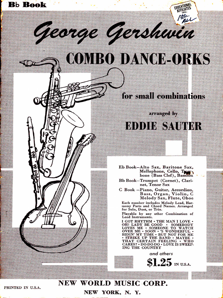 GEORGE GERSHWIN COMBO DANCE-ORKS BB | PDF
