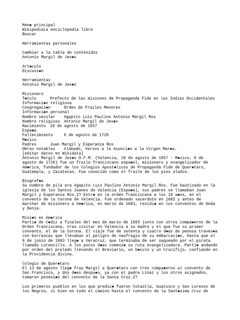 Antonio Margil de Jesús | PDF | Viajes y turismo | Historia