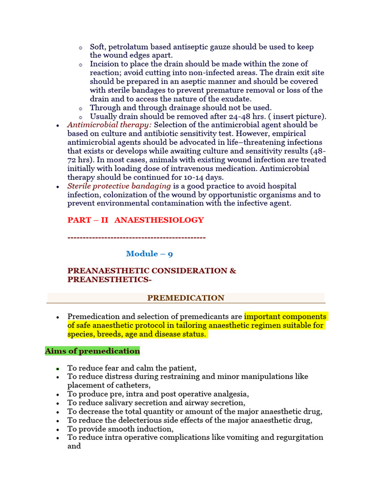 Pre Anesthetic Agent Note | PDF | Morphine | Fentanyl