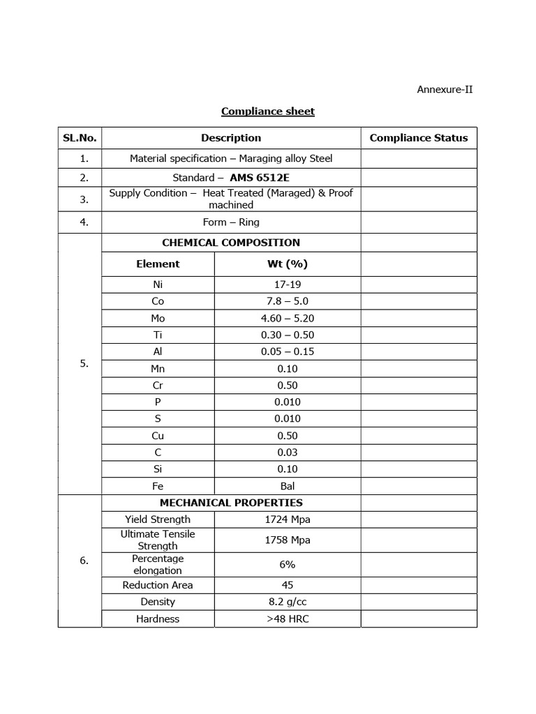 Annexure Ii Compliance Sheet | PDF | Applied And Interdisciplinary Physics | Building Materials