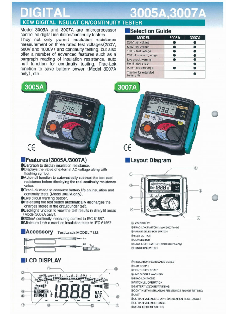 Kyoritsu 3005a - 3007a | PDF