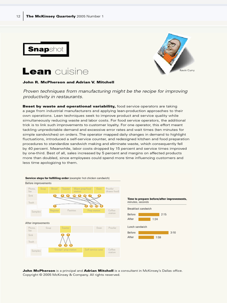 Lean Cuisine | PDF | Lean Manufacturing | Business Economics