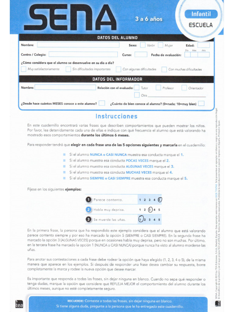 SENA Infantil Escuela | PDF