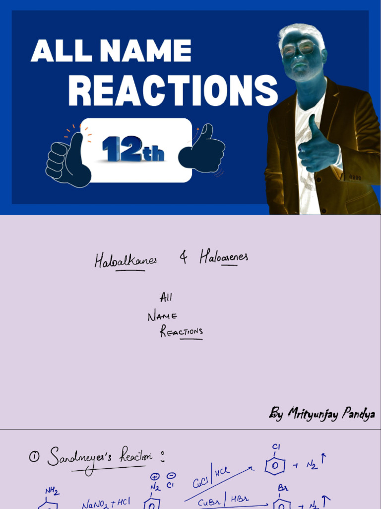 All Name Reactions by Mrityunjay Sir (1) - Invert | PDF