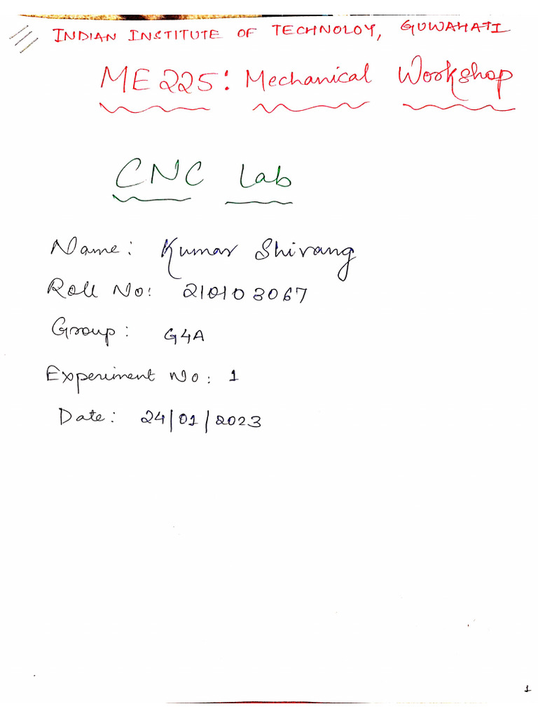CNC Lab | PDF