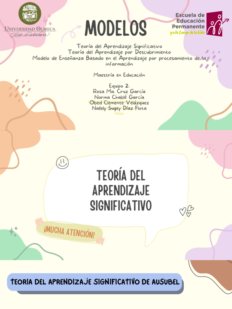 MODELOS DE APRENDIZAJE | PDF | Aprendizaje | Memoria