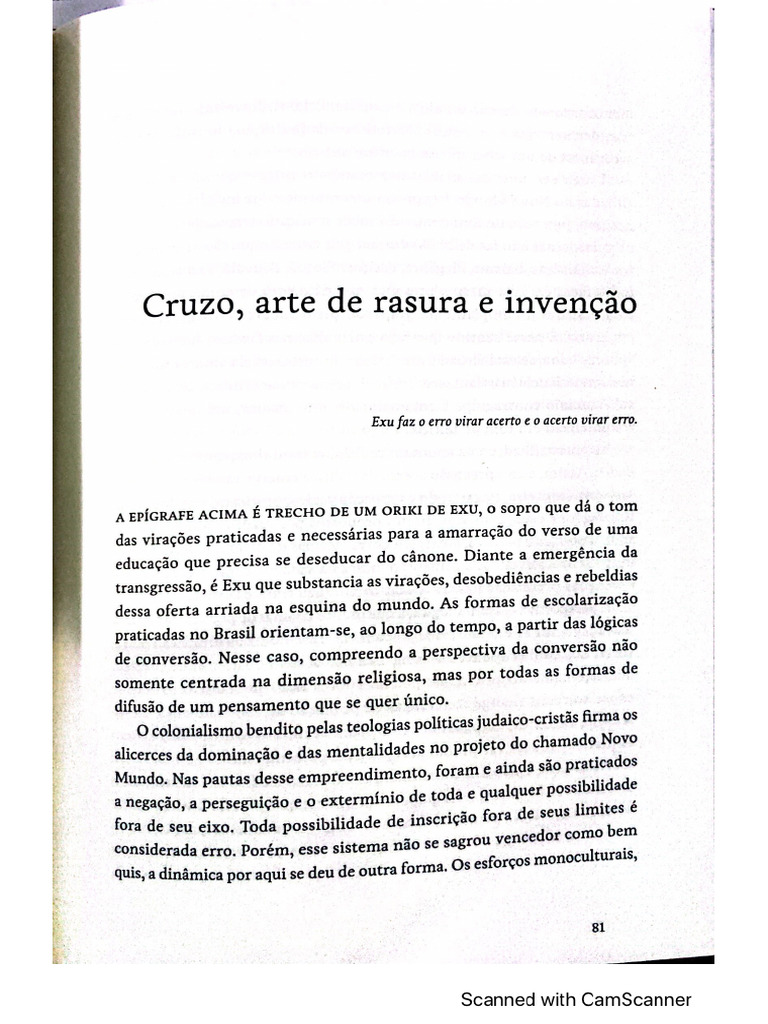 Cruzo, Arte de Rasura e Invenção | PDF