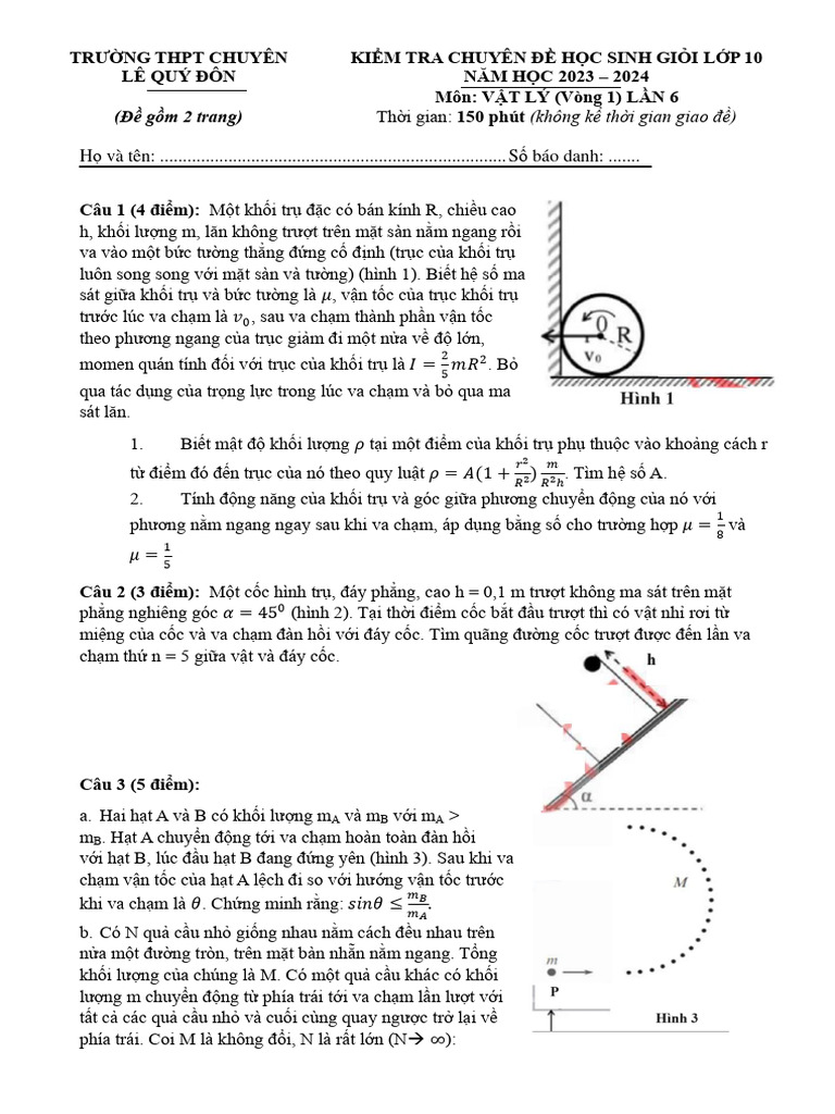 KTRA TÔNG HOP CHUYEN ĐE VONG 1 l6Hct | PDF