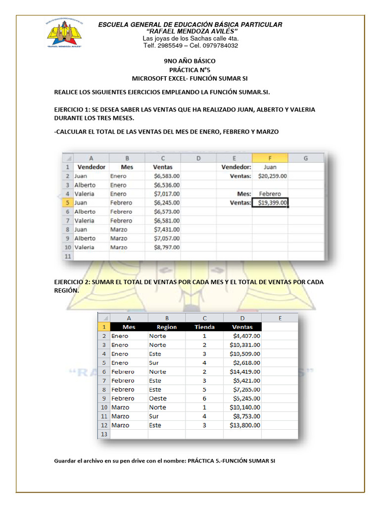 Función Sumar Si | PDF