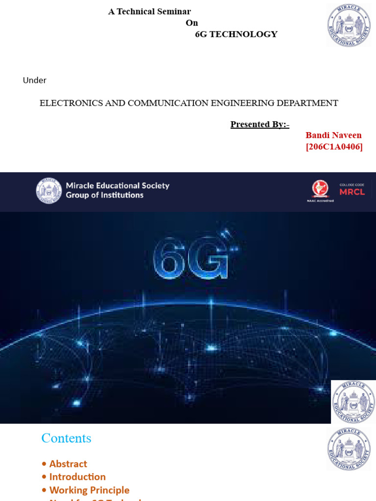 6g Technology | PDF | Computer Network | Lte (Telecommunication)