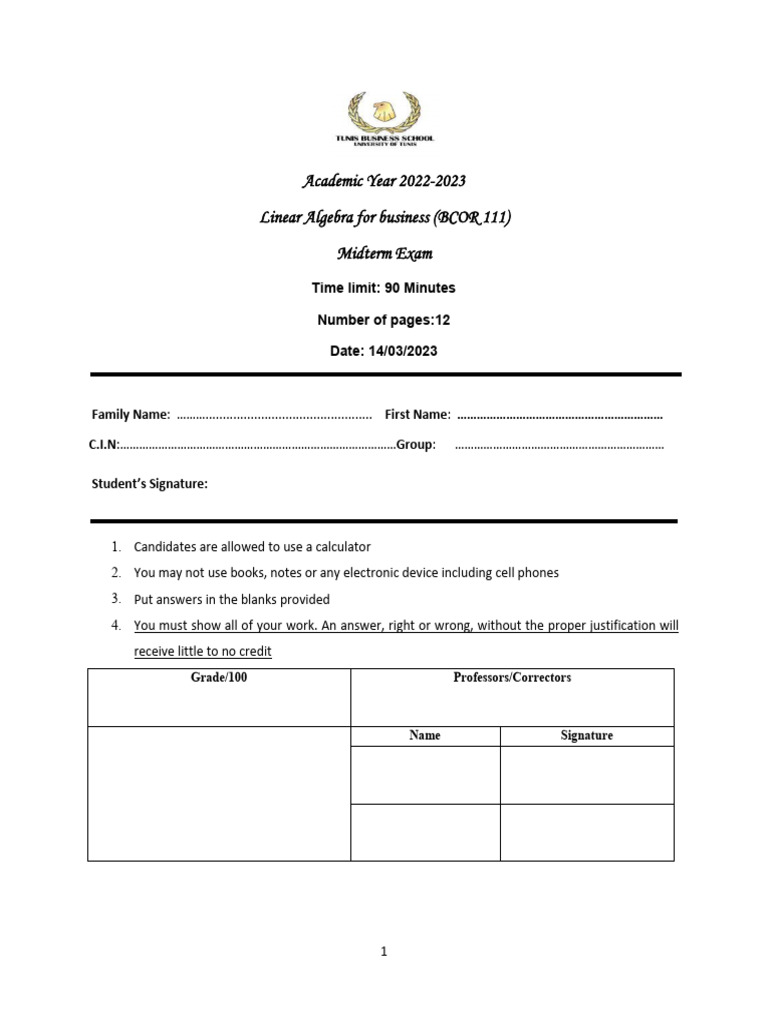 mid-term-2023-2024 | PDF | Functions And Mappings | Mathematical Concepts