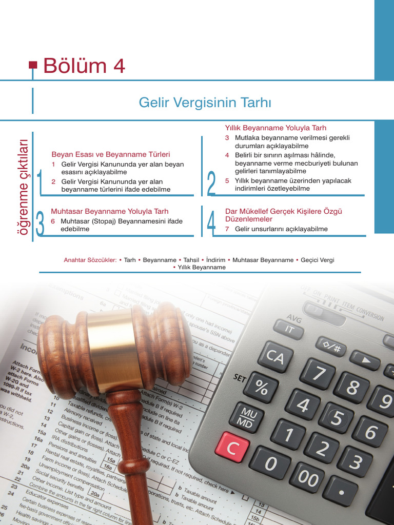 Gelir Vergisinin Tarhı: Yıllık Beyanname Yoluyla Tarh | PDF