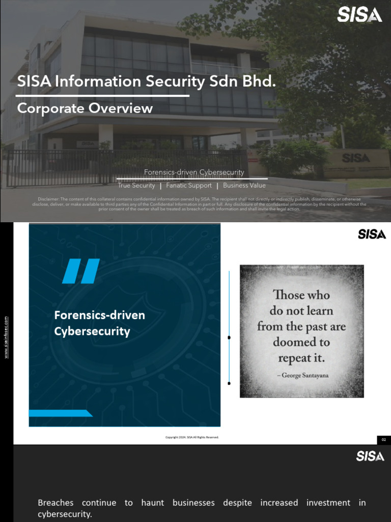 SISA Information Security - Corporate Presentation | PDF | Computer ...