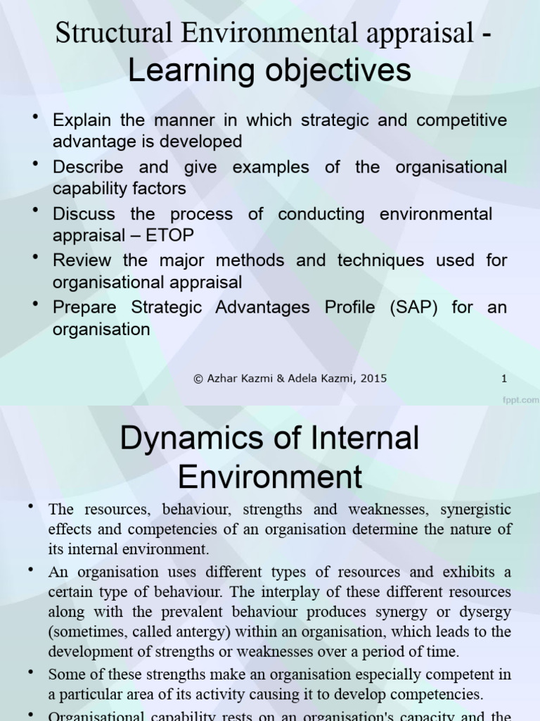 Structural Environmental Appraisal | PDF | Financial Capital ...
