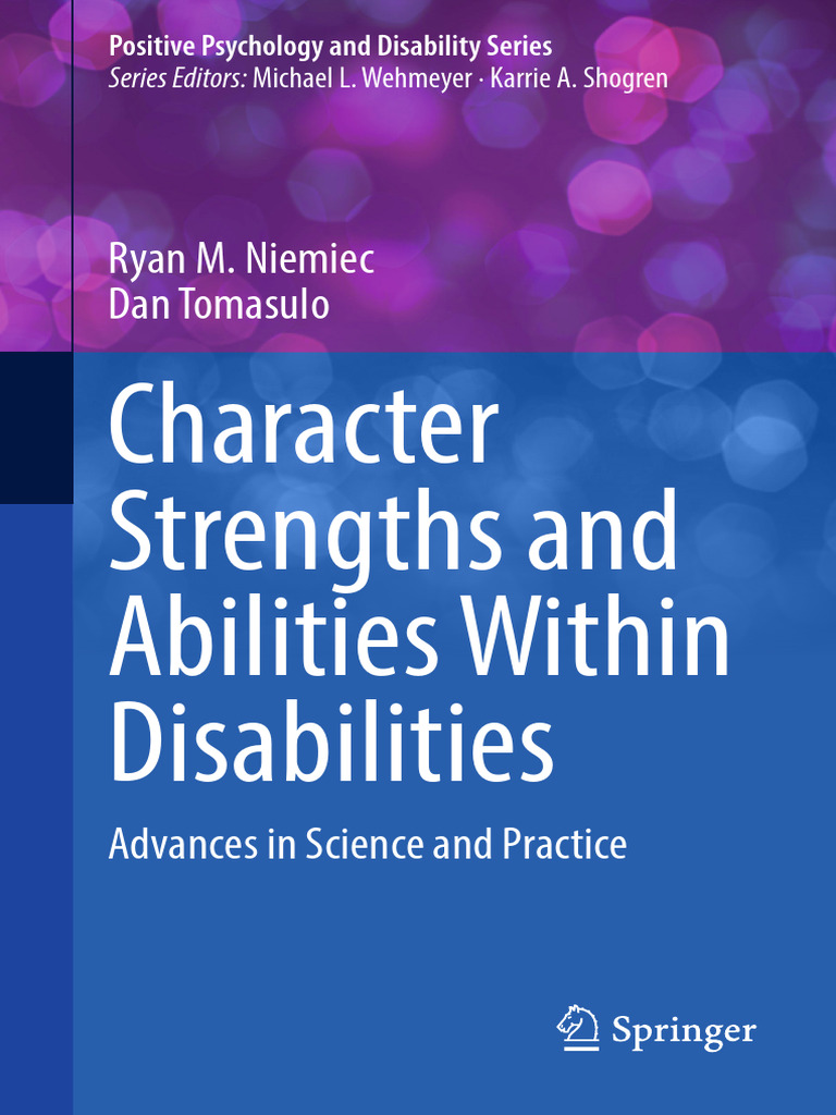 Character Strengths and Abilities Within Disabilities Advances in ...
