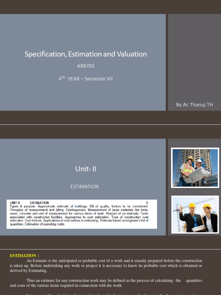 Estimation 1 | PDF | Labour Economics | Brick
