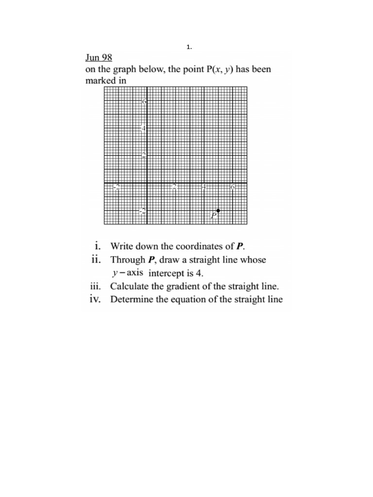 Coordinate Geometry Worksheet | PDF