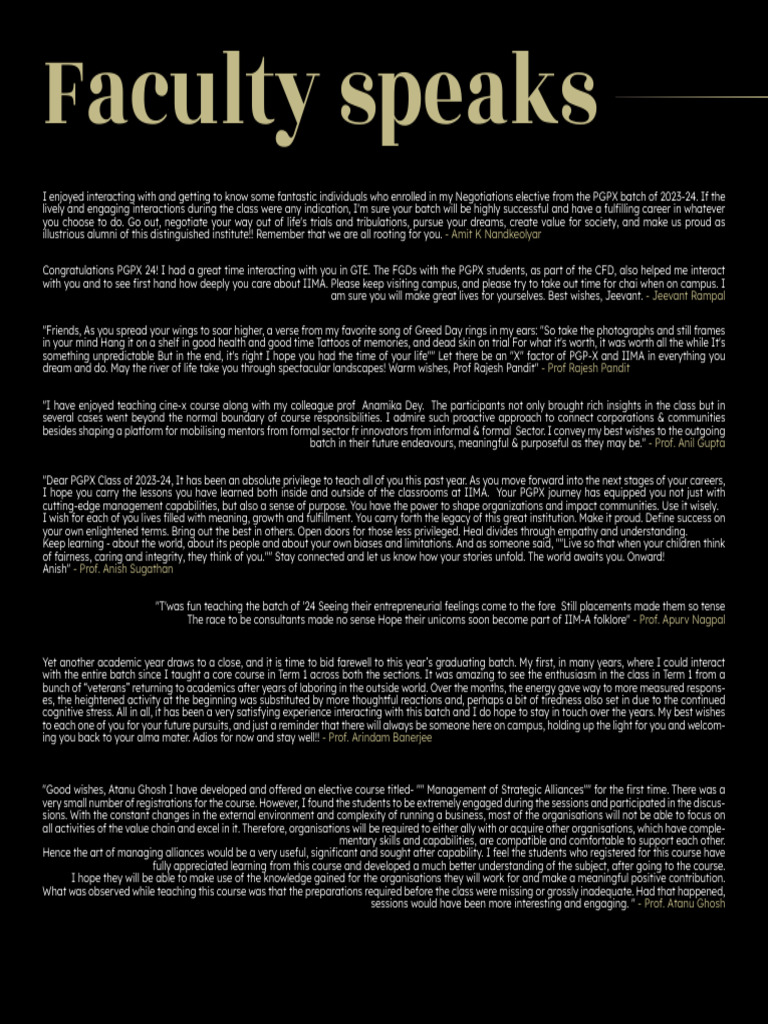 IIM Ahmedabad - Common Pages - Sample | PDF