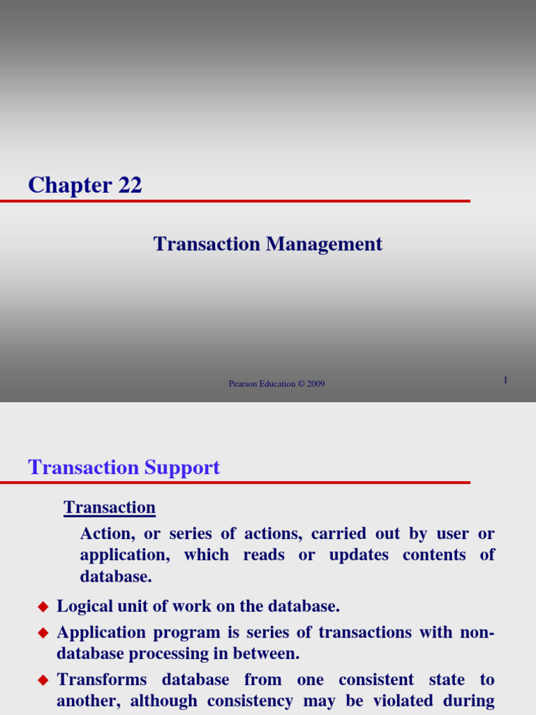 ch08 - Transactions Management - 2 | PDF | Database Transaction | Databases