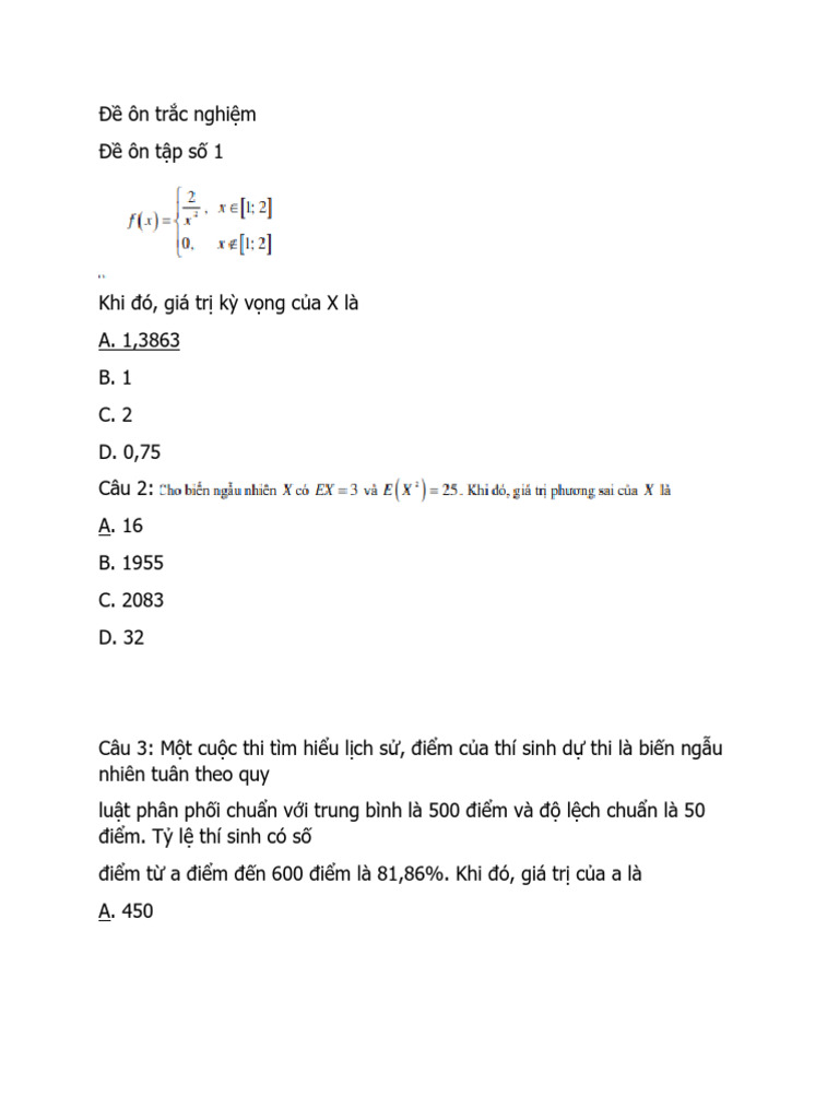 Trac Nghiem TKKD | PDF