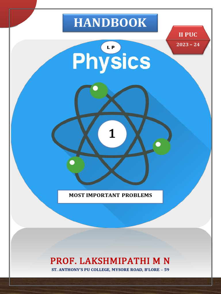 2 Pu Phy - Most Imp Problems-1 | PDF | Capacitance | Capacitor