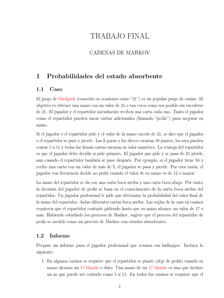 Black Jack Case | PDF