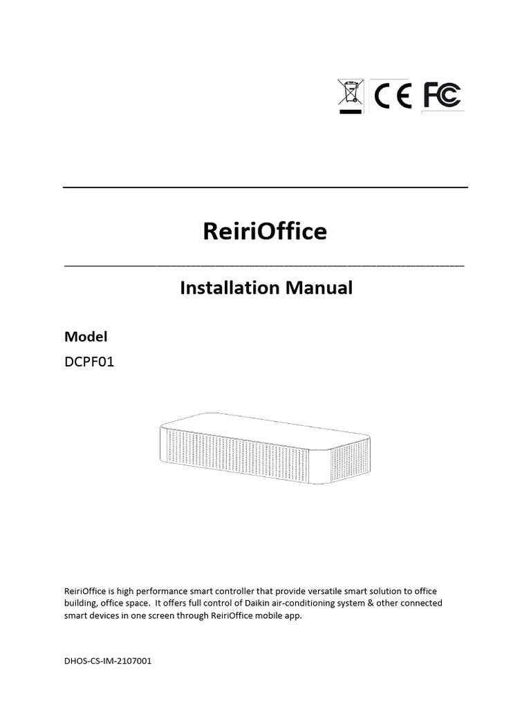 DCPF01 - ReiriOffice Installation Manual | PDF | Computer Network | Usb