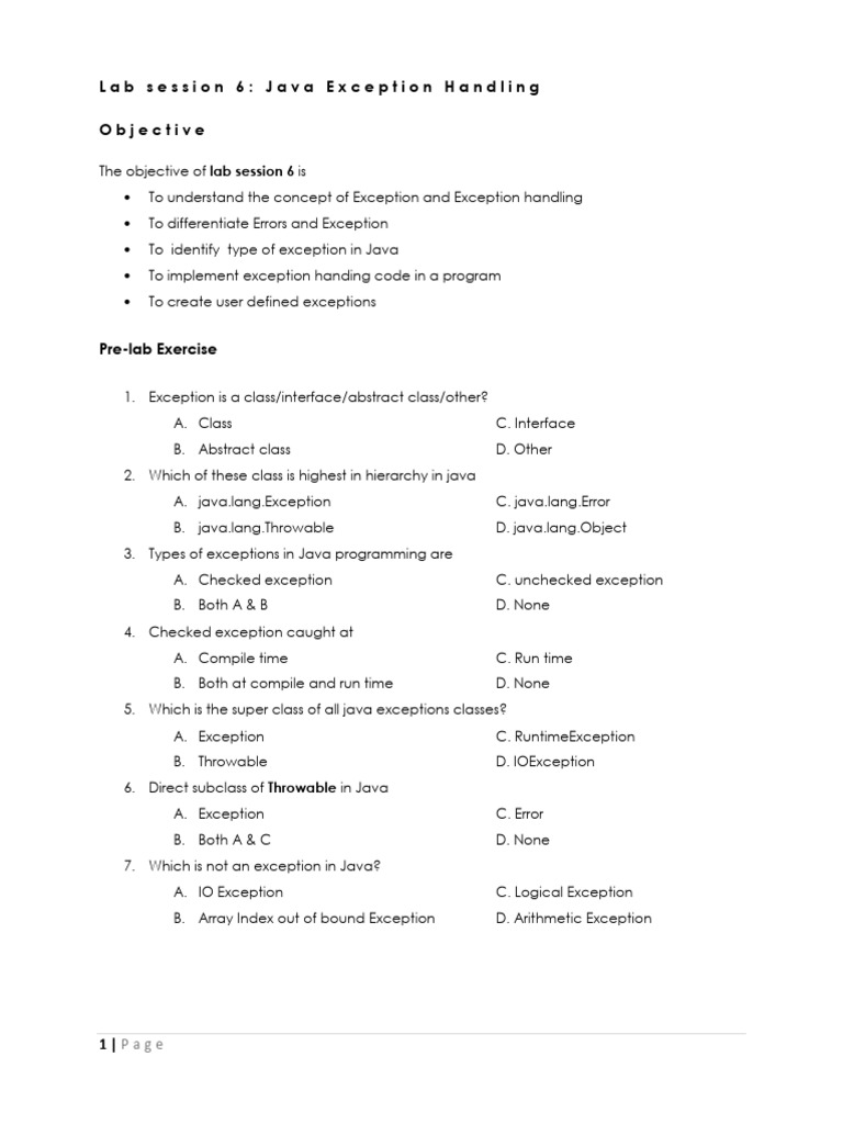 Oop Lab Session 6 Pdf Class Computer Programming Parameter Computer Programming 