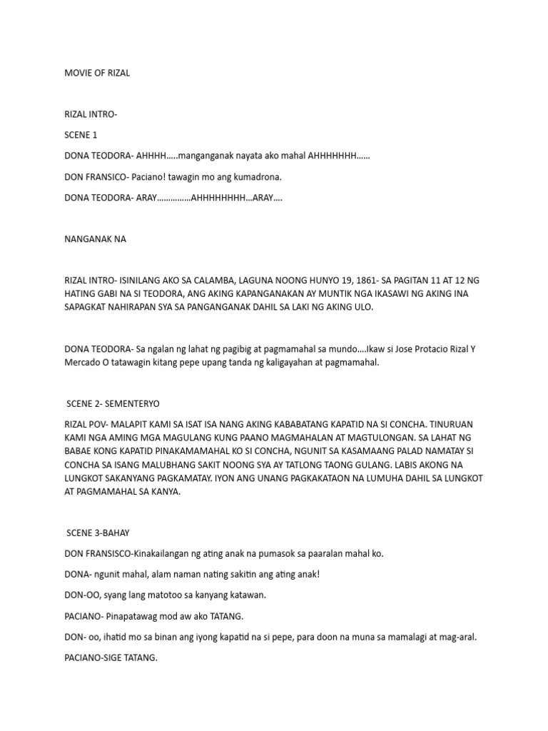 Movie of Rizal | PDF