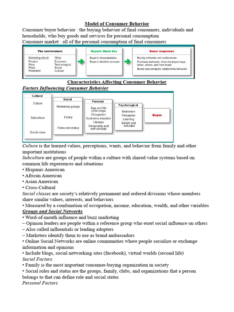 Customer buyer behavior | PDF | Consumer Behaviour | Behavior
