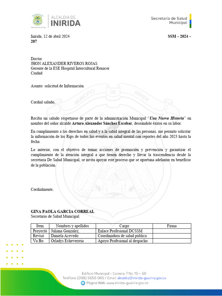 Modelo Oficio Externo | PDF