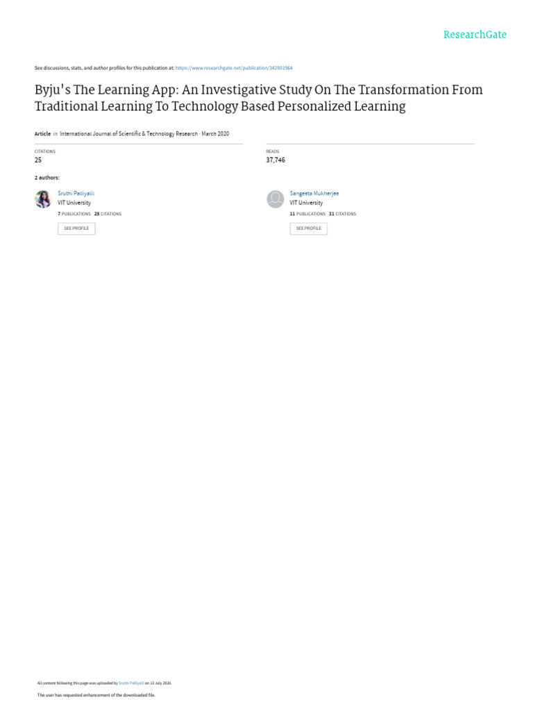 Pub-4-Byjus The Learning App An Investigative | PDF | Constructivism ...