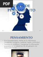 Mapa Conceptual de Los Tipos de Pensamiento | PDF | Pensamiento | Science
