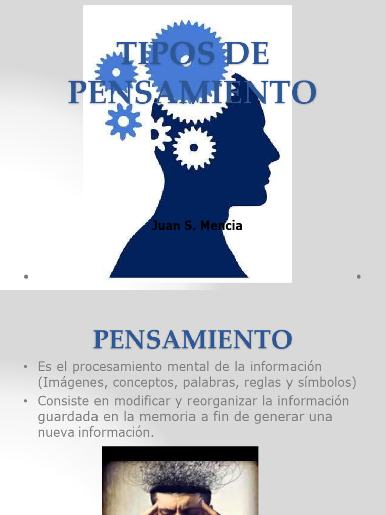 1-Tipos de Pensamientos | PDF | Pensamiento | Imaginación