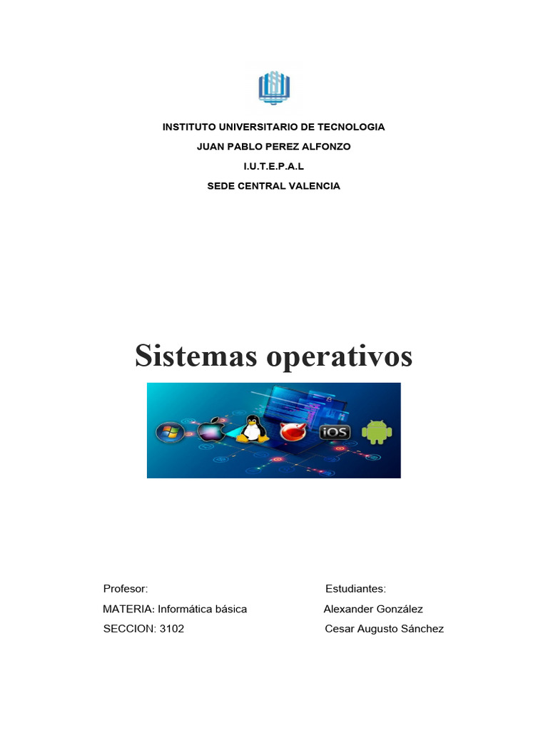 Sistemas Operativos | PDF | Microsoft Windows | Sistema operativo