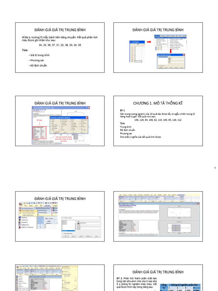 Huong Dan Giai Bai Tap Thong Ke Gui SV 2023 | PDF Huong Dan Giai Bai Tap Thong Ke Gui SV 2023 | PDF