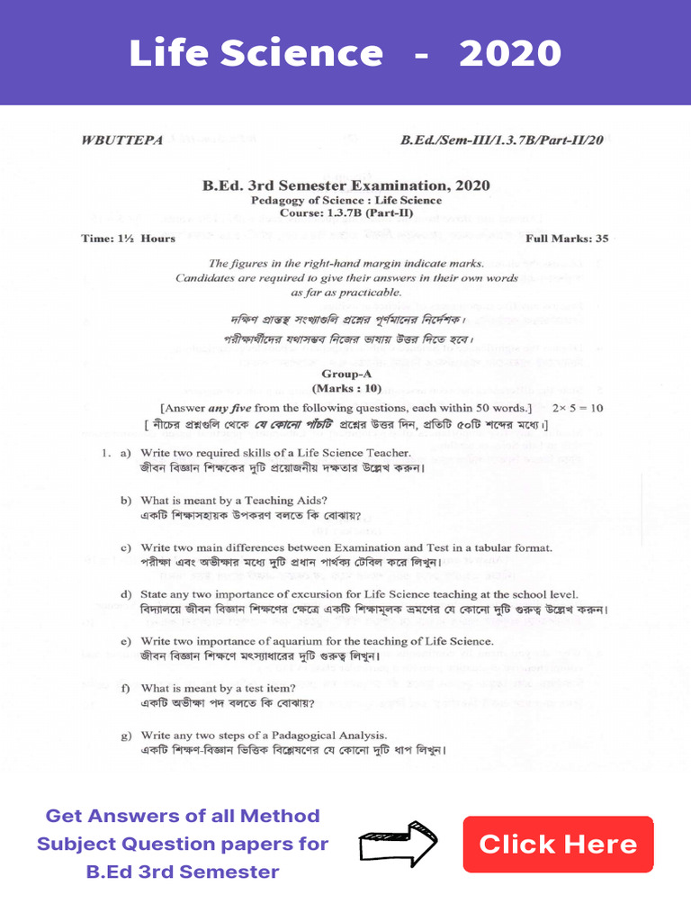 Life Sceince - 2020 | PDF | Science & Mathematics