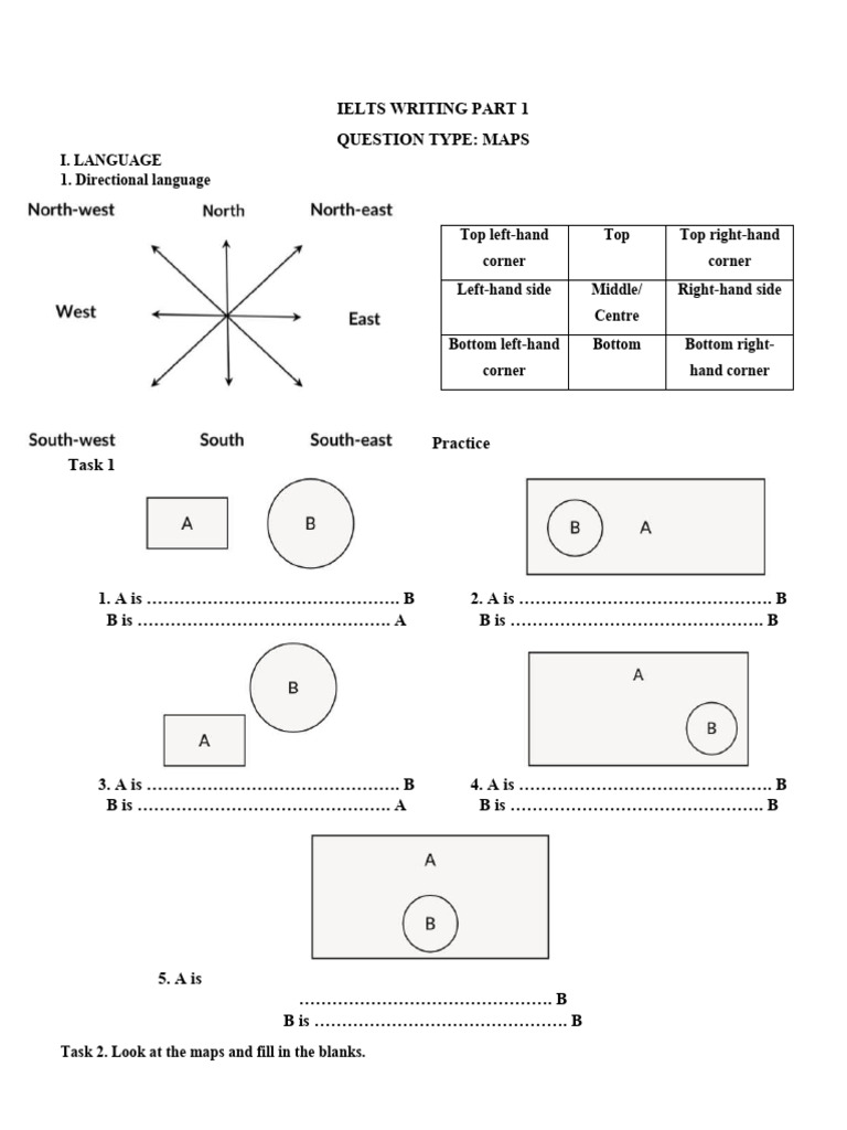 Ielts Writing Part 1 | PDF
