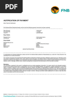 Reversal Form FNB | PDF | Indemnity | Payments