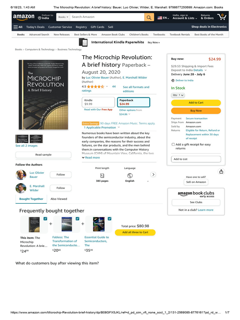 Microchip Revolution: History Book | PDF | Receipt | Textbook