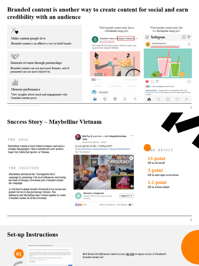 Branded Content Guideline | PDF | Facebook | World Wide Web