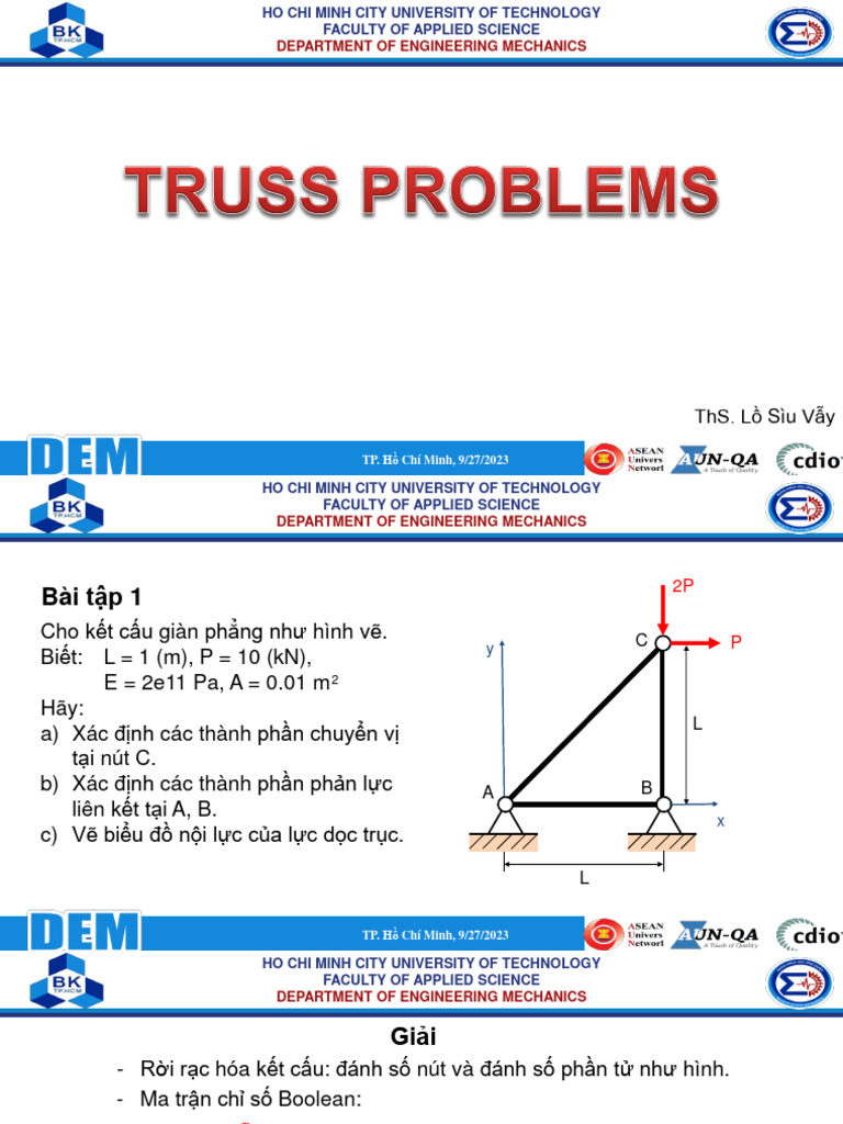 Truss Problems | PDF